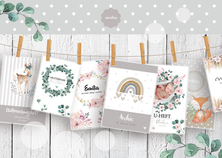 Minilino | Personalisierte Babyartikel & Accessoires – U-Heft-Hüllen,